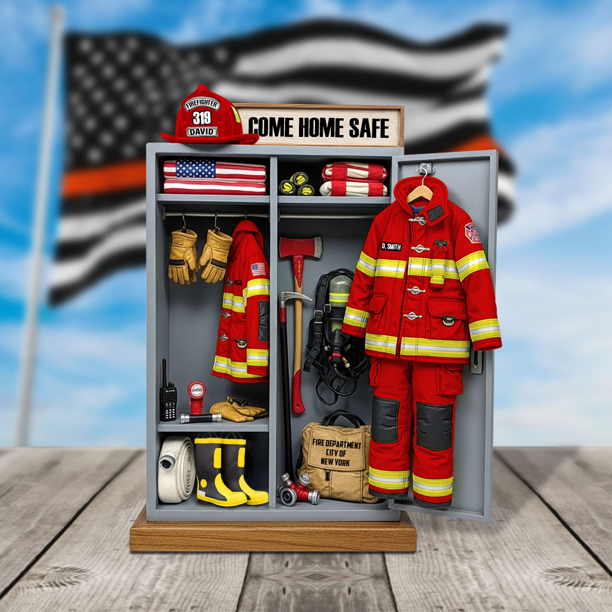 Firefighter Personal Locker Plaque - Personalized Christmas Gifts For ...