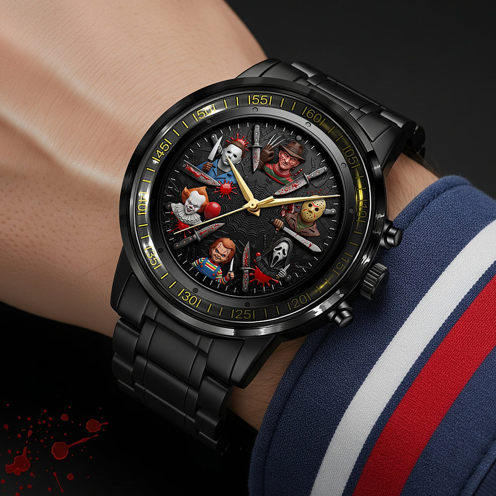 Horror Men's Watch, Personalized Gifts For Horror Movie Fans designed ...