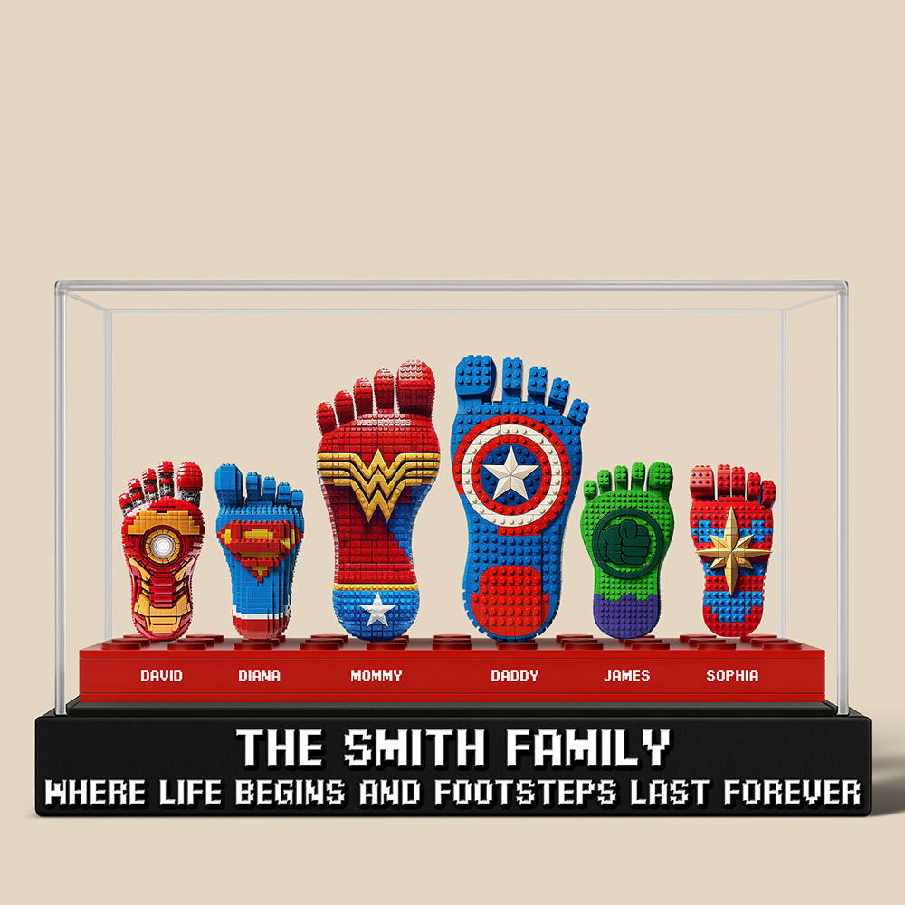 Super Foot Family Acrylic Plaque Personalized Gifts For Family designed ...