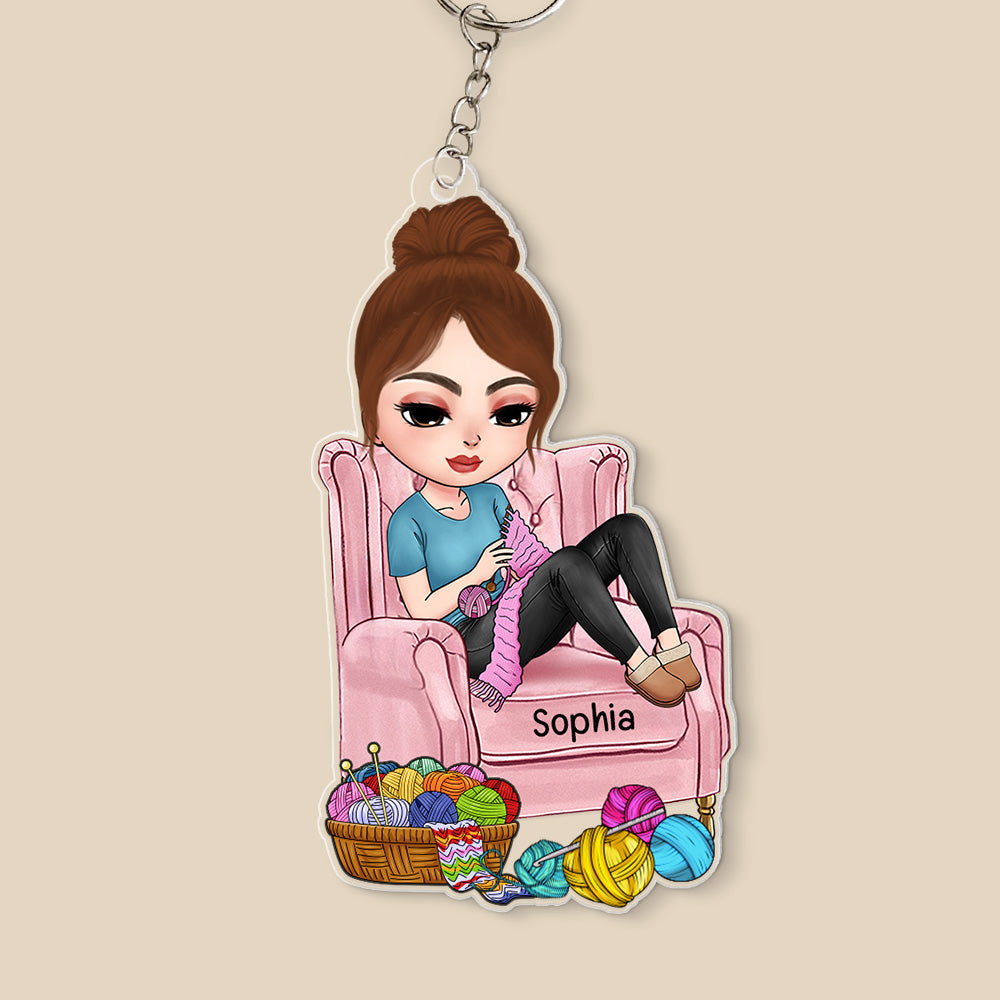 Girl Crochet Clipart