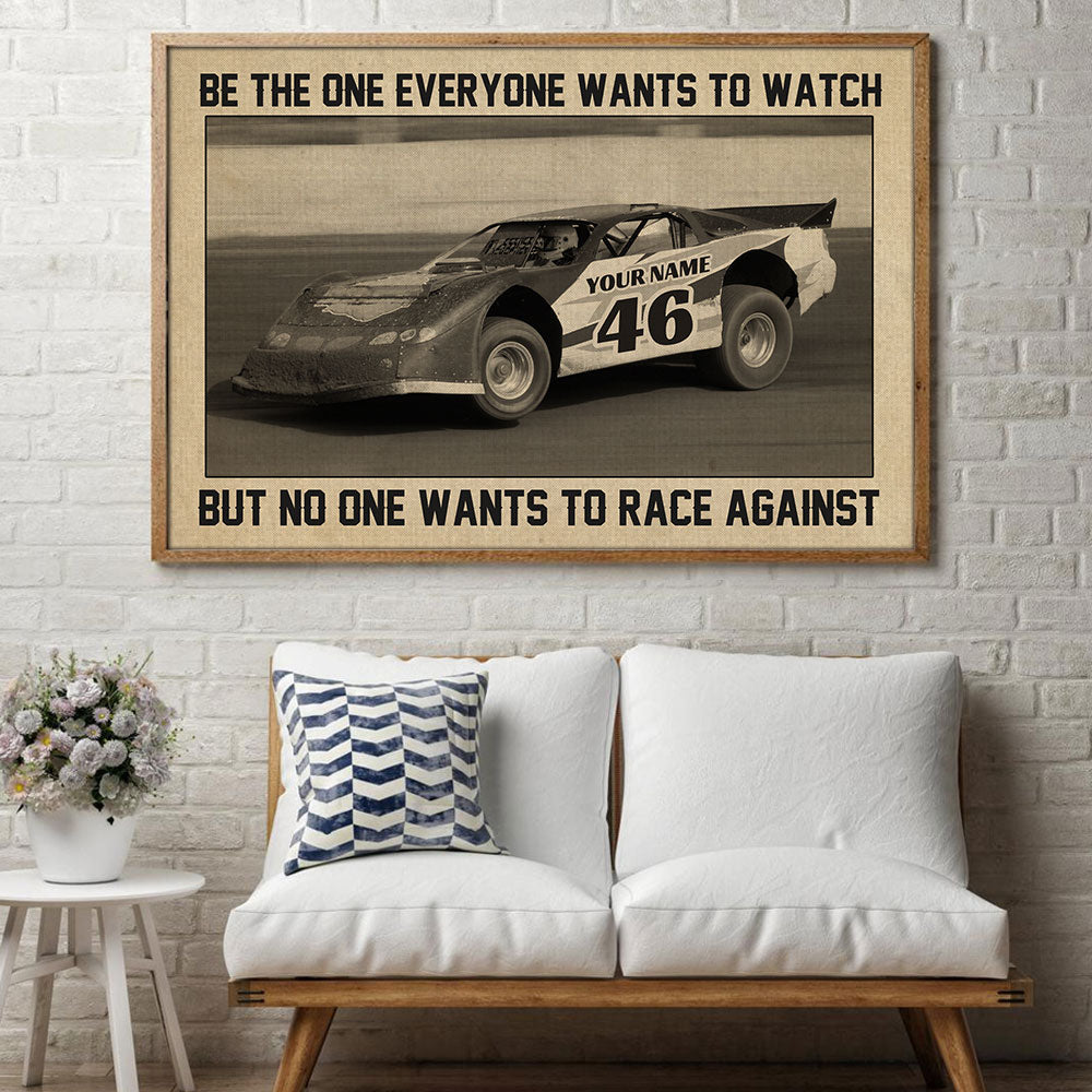 Products Dirt Track Racing - Personalized Racing Car Poster - Be The O ...